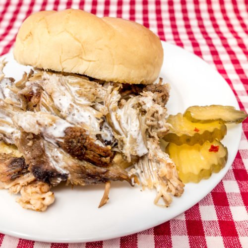 Hearty Slow Cooker Pulled Pork with Alabama White BBQ Sauce
